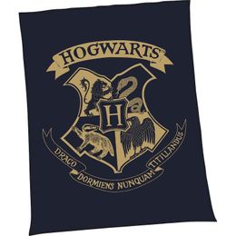 Harry Potter Wohndecke &raquo;&laquo; mit tollem Motiv, Kuscheldecke schwarz Polyester