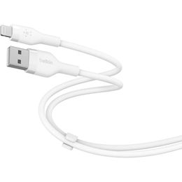 Belkin Smartphone-Kabel &raquo;BOOST CHARGE Flex USB-A-Kabel mit Lightning Connector&laquo; Lightning USB Typ A 200 cm wei&szlig; Zertifizierung zur Kompatibilit&auml;t von den 