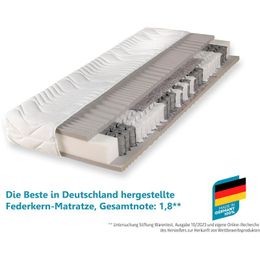 Beco Taschenfederkernmatratze &raquo;Maxima Plus, Matratze in 90x200 und vielen weiteren Gr&ouml;&szlig;en erh&auml;ltlich!&laquo; Matratze, 7 Zonen, 90x200 cm in H3 von Stiftung 