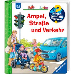 Ravensburger Kinderbuch &raquo;Wieso? Weshalb? Warum? junior, Band 48 Ampel, Stra&szlig;e und Verkehr&laquo; bunt Klare und liebevolle Bilder, kurze Sachtexte sowie handliche 