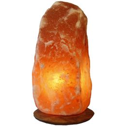 Himalaya Salt Dreams Salzkristall-Tischlampe &raquo;Rock&laquo; E14 1 Stk. Warmwei&szlig; Handgefertigt - jeder Stein ein Unikat, H: ca.29 cm, ca.7-10 kg orange