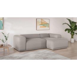 s.Oliver Ecksofa &raquo;EMMERIK Designersofa, L-Form mit Wellenfederung, B/T/H: 260/155/73 cm&laquo; hoher Sitzkomfort, gem&uuml;tlich und modern, auch in Cord grau 