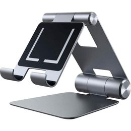 Satechi Smartphone-Halterung &raquo;R1 ALUMINUM HINGE HOLDER FOLDABLE STAND&laquo; grau Aluminium