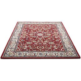 Theko Wollteppich &raquo;Royal Orient Isfahan&laquo; rechteckig 14 mm H&ouml;he handgetuftet, Orient-Optik, reine Wolle rot Schurwolle