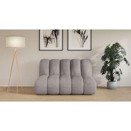 LeGer Home by Lena Gercke 2-Sitzer &raquo;Priya Designersofa, moderne Steppung, auch in Boucl&eacute;&laquo; gem&uuml;tlich und modern, B/T/H: 155/108/84 cm grau 100% 