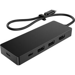 HP Laptop-Dockingstation &raquo;USB-C Reisehub G3&laquo; schwarz &Uuml;berstromschutz, &Uuml;berspannungschutz