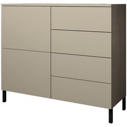 borchardt M&ouml;bel borchardt M&ouml;bel Kommode &raquo;Haama, modern, grifflos, Metallf&uuml;&szlig;e, praktisch, 2 T&uuml;ren&laquo; Push-To-Open, verstellbare Einlegeb&ouml;den, viel Stauraum, Breite 93cm 