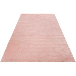 Esprit Teppich &raquo;California ESP-22937&laquo; rechteckig 18 mm H&ouml;he sehr weicher dichter Flor, Wohnzimmer, Schlafzimmer, Esszimmer, uni rosa Kunstfaser