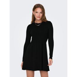 Only Damen Only Strickkleid &raquo;ONLFIA LS CABLE DRESS KNT&laquo; Viskosemischung, regular fit schwarz XS, N-Gr