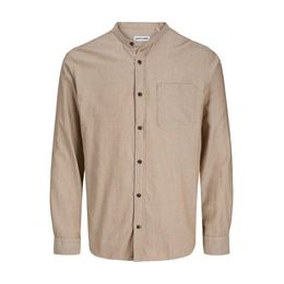 Jack & Jones Jack & Jones Button Up Shirt 'JJEBAND' male Beige size XXL