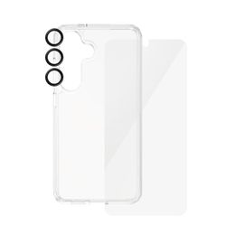 PanzerGlass Displayschutzglas &raquo;3-in-1 Bundle Set Screen Protector, HardCase, Hoops&laquo; f&uuml;r Samsung Galaxy S24 Displayschutzfolie, Schutzfolie, 