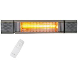 VASNER Heizstrahler &raquo;Bluetooth, grau, Appino BEATZZ&laquo; 2.000 W Wand / Decke mit Musik & LED grau HEIZSTRAHLER MIT APPSTEUERUNG: Mit Fernbedienung und 6 
