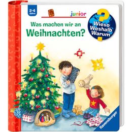 Ravensburger Kinderbuch &raquo;Wieso? Weshalb? Warum? junior, Band 44 Was machen wir an Weihnachten?&laquo; bunt Klare und liebevolle Bilder, kurze Sachtexte sowie handliche 