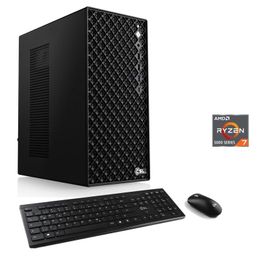 CSL PC &raquo;Mystic V24070&laquo; schwarz Inkl. Maus, Tastatur, 300 MBit/s WLAN-Karte