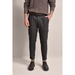 Bugatti Herren Bugatti Bundfaltenhose besonders soft braun 35, L&auml;nge 34
