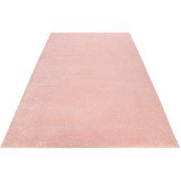 Esprit Teppich &raquo;Campus ESP-0035&laquo; rechteckig 17 mm H&ouml;he sehr flauschiger, dichter Flor, robust, Wohnzimmer, Schlafzimmer, uni rosa Kunstfaser