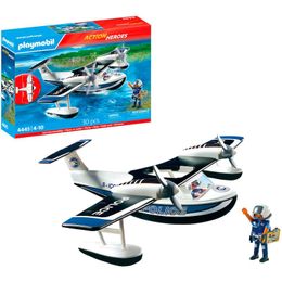 Playmobil Konstruktions-Spielset &raquo;Polizei Wasserflugzeug (4445), Action Heroes&laquo; schwimmf&auml;hig; Made in Germany bunt Konstruktions-Spielset