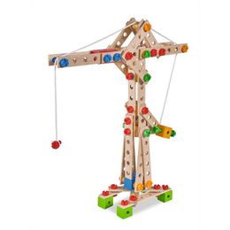 Eichhorn Konstruktionsspielsteine &raquo;Constructor Kran&laquo; Made in Germany, FSC - sch&uuml;tzt Wald bunt Konstruktionsspielsteine