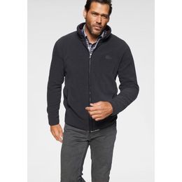 MAN'S WORLD Man's World Herren Fleecejacke f&uuml;r die &Uuml;bergangszeit, aus Fleece, casual Look, schnelltrocknend blau XL (56/58)