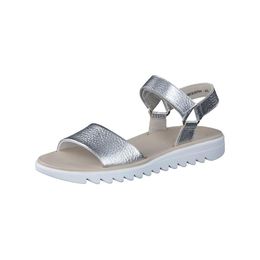 Paul Green Damen Riemchensandale &raquo; Sandalen Leder&laquo; silber 40
