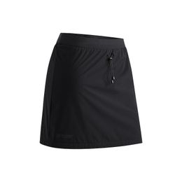 Maier Sports Damen Midirock &raquo;RainSkirt Winter&laquo; gef&uuml;tterter Damen Rock, wasserabweisender &Uuml;berrock, elastischer Bund schwarz 44