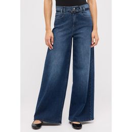 Angels Damen Angels Relax-fit-Jeans &raquo;LIVA BELT&laquo; mit sehr weitem Bein und G&uuml;rtel blau 34, L&auml;nge 34