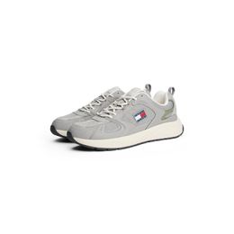 Tommy Jeans Herren Sneaker &raquo;TJM RUNNER MIX MATERIAL&laquo; , Freizeitschuh, Halbschuh, Schn&uuml;rer mit abgepolstertem Schaftrand grau 41