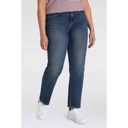 LEVI'S&reg; PLUS Levi's Plus Damen Levi's Plus &raquo;314 Shaping Straight&laquo; in Baumwoll-Stretch blau 20 (52), L&auml;nge 32
