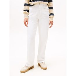 Tommy Hilfiger Damen Straight-Jeans &raquo;DNM WHITE RELAXED STRAIGHT HW&laquo; wei&szlig; 33, L&auml;nge 32