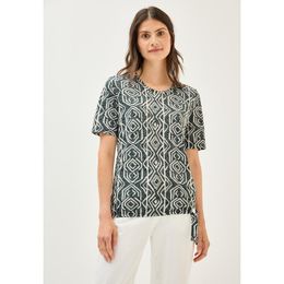 Cecil Damen T-Shirt in Ausbrenner-Optik gr&uuml;n XS (36)