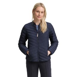 Tom Tailor Damen Tom Tailor Steppjacke ohne Kapuze mit Taschen blau S
