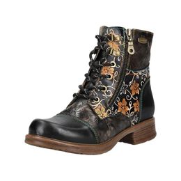 Laura Vita Damen Laura Vita Schn&uuml;rstiefelette &raquo;Laura Vita Stiefelette Leder/Textil&laquo; schwarz 38