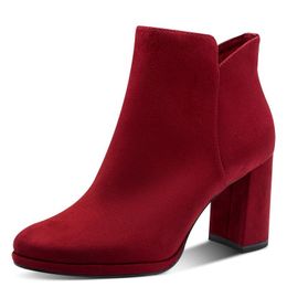 Tamaris Damen Stiefelette , Blockabsatz, Abendschuh, Festtagsschuh in veganer Verarbeitung 35
