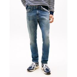 Tommy Jeans Herren Slim-fit-Jeans &raquo;Scanton Slim&laquo; Slim?Fit?Jeans mit mittlerer Leibh&ouml;he, 5?Pocket?Design blau 38, L&auml;nge 34