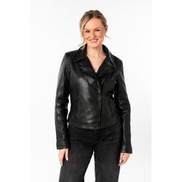 Mauritius Damen Lederjacke &raquo;MWMishell SF&laquo; mit Reverskragen, Slim Fit schwarz XXL Trachtenmode