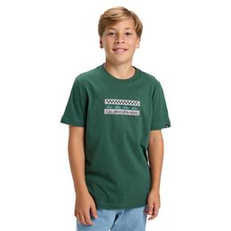 Quiksilver Jungen T-Shirt &raquo;Ev Comp Check&laquo; gr&uuml;n 12(148-156cm)
