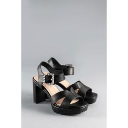 Aniston Shoes Damen Aniston SHOES Sandalette , Sandale, Paryschuh, Festtagsschuh, Plateau - NEUE KOLLEKTION schwarz 41