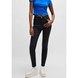 Hugo Blue Damen HUGO Blue Skinny-fit-Jeans &raquo;Malu&laquo; Skinny Fit mit mittlerer Leibh&ouml;he schwarz 26, L&auml;nge 30