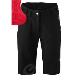 Gonso Damen Fahrradhose &raquo;Sitivo Shorts W&laquo; Bikeshorts mit innovativem Sitzpolsterkonzept rot 44, Normalgr&ouml;&szlig;en