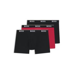 BOSS Herren BOSS Boxershorts Packung, 3 Stk. aus bequemer Stretch-Baumwolle, k&ouml;rpernah, mittlere Bundh&ouml;he L, 3 Stk.