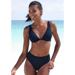 ELBSAND Damen B&uuml;gel-Bikini aus trendiger Rippware schwarz 36, Cup C