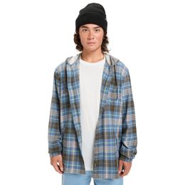 Quiksilver Herren Langarmhemd &raquo;Hooded Surf&laquo; blau M, US-Gr&ouml;&szlig;en