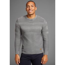 Bruno Banani Herren Jacquardpullover grau 3XL (64/66)