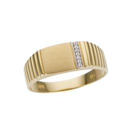 Firetti Herren Goldring &raquo;Schmuck Geschenk Gold 333 Herrenring Goldring&laquo; mit Brillanten wei&szlig;