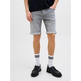 Jack & Jones Jack & Jones Herren Shorts &raquo;JJIRICK JJICON I.K. SHORTS GE 063 SN&laquo; im Five-Pocket Style grau XXL, N-Gr