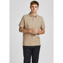 Jack & Jones Jack & Jones Herren Poloshirt &raquo;JJEPAULOS Poloshirt mit klassischem Kragen und figurbetonter Form&laquo; Logostickerei, modisch, schmal, Baumwolle, 