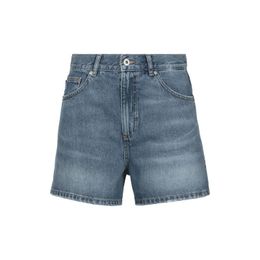 Hugo Blue Damen HUGO Blue Shorts &raquo;Gimusa&laquo; Mit Coinpocket und Lederbadge blau 32, N-Gr