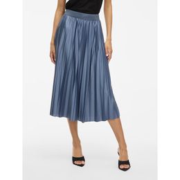 Vila Damen Plisseerock &raquo;VINITBAN SKIRT - NOOS&laquo; blau XXL (44)