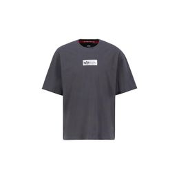 Alpha Industries Damen T-Shirt &raquo;Metal Plate T-Shirt&laquo; grau L