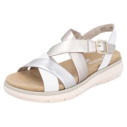 Remonte Damen Riemchensandale &raquo;Elisabeth Hurley-Collection&laquo; , Keilabsatz, Sommerschuh, Sandalette mit Kreuzbandage gold 36